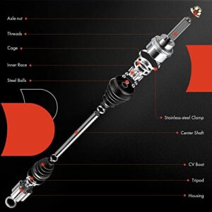 A-Premium Axle Shaft Assembly Compatible with Hyundai Tiburon 2003 2004 2005 2006 2007 2008, Front Right Passenger Side, Replace# 495002C110, 495002C112