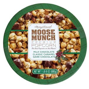 Harry & David Moose Munch Premium Popcorn 24 oz Holiday Drum