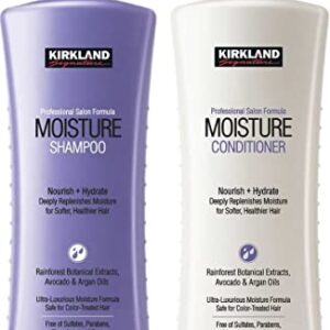 TraderB Kirkland Signature Professional Salon Formula Moisture Shampoo & Conditioner 33.8fl oz 1 litter (Two Bottles)