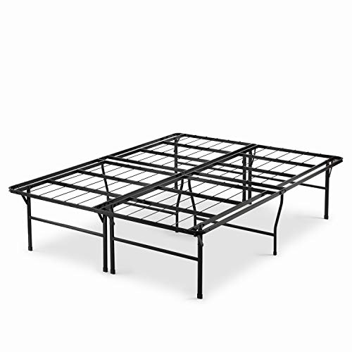 Zinus Casey 18-Inch SmartBase Mattress Foundation | 4"; High Extra for Under Bed Storage | No Box Spring Required | Full & Headboard Bracket, Set of 2 for use with 18 inch Premium Smartbase