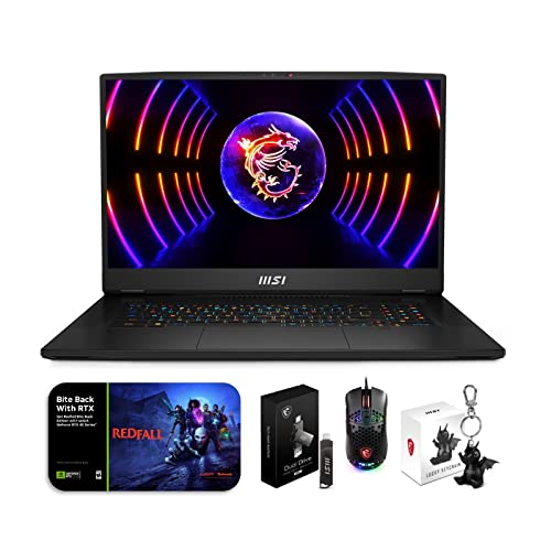 EXCaliberPC 2023 MSI Titan GT77HX 13VH-046US (i9-13980HX, 64GB RAM, 2TB NVMe SSD, RTX 4080 12GB, 17.3" 4K UHD, Windows 11 Pro) Gaming Laptop