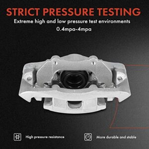 A-Premium Disc Brake Calipers Assembly with Bracket Compatible with Volvo C70 2006-2013 S40 2005 V50 2010-2011 Front Driver and Passenger Side Replace# 36000731, 36000704 2-PC Set