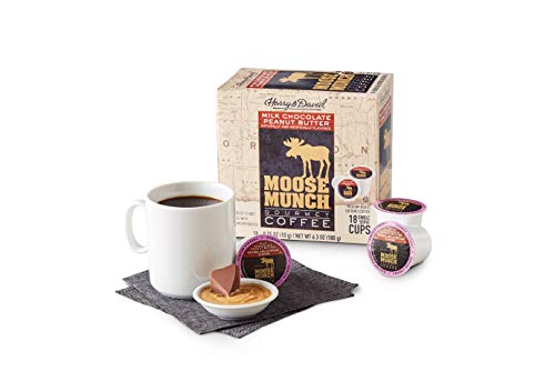 Moose Munch Milk Chocolate Peanut Butter Single-Serve Coffee by Harry & David (18 cups)