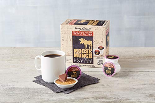 Moose Munch Milk Chocolate Peanut Butter Single-Serve Coffee by Harry & David (18 cups)