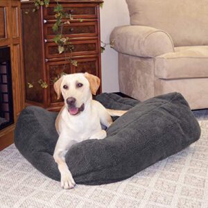 K&H Pet Products Cuddle Cube Pet Bed Gray Large 32 X 32 Inches