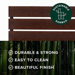 Zinus Figari Bamboo and Metal Platform Bed Frame / Mattress Foundation with Sturdy Metal Slats / No Box Spring Needed / Sustainable Bamboo Headboard, Slatted Headboard, Queen