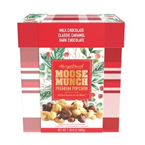 NEW HOLIDAY CONTAINER- Harry & David Classics Moose Munch Popcorn Gift Box