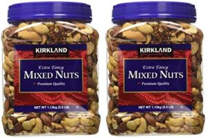 kirkland signature ffwyvn fancy mixed nuts, 40 ounce (2 pack)