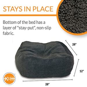 K&H Pet Products Cuddle Cube Pet Bed Gray Medium 28 X 28 Inches