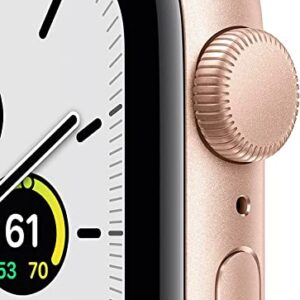 Apple Watch SE (GPS, 40mm) - Gold Aluminium Case with Starlight Sport Band - Regular (Renewed)