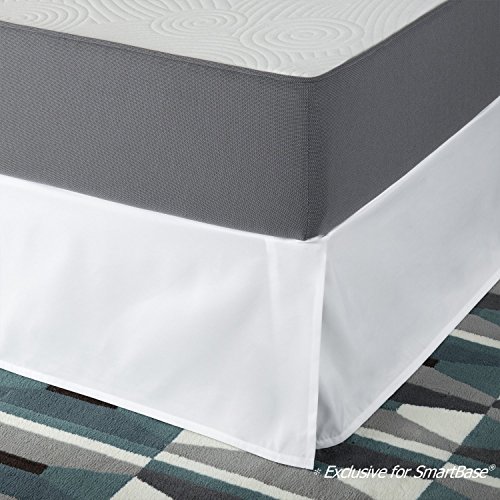 ZINUS SmartBase Bed Skirt / 14 Inch Drop / For Use with SmartBase / Easy On & Off Design - King