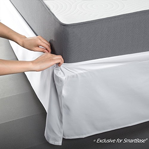 ZINUS SmartBase Bed Skirt / 14 Inch Drop / For Use with SmartBase / Easy On & Off Design - King