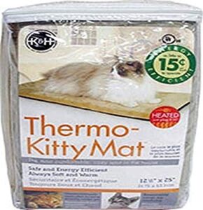 k&h manufacturing thermo-kitty assorted colored mat, 12.5 by 25″