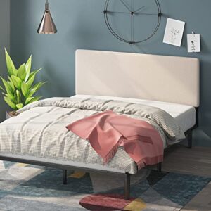 ZINUS Parker Upholstered Headboard / Easy Assembly, Beige, Queen