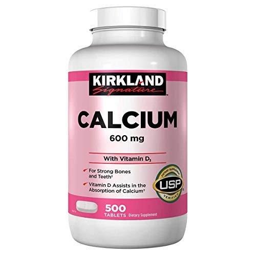 Kirkland Signature Calcium 600mg + Vitamin D - 500 Tabs