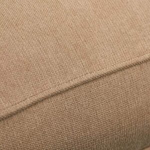 Serta Palisades Upholstered Sofas for Living Room Modern Design Couch, Straight Arms, Soft Fabric Upholstery, Tool-Free Assembly, 61" Loveseat, Sand Beige