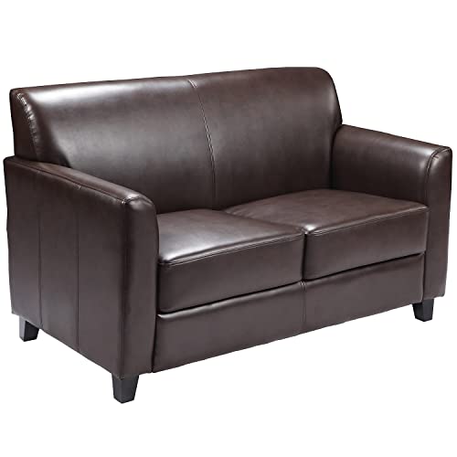 Flash Furniture HERCULES Diplomat Series Brown LeatherSoft Loveseat