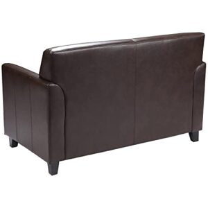 Flash Furniture HERCULES Diplomat Series Brown LeatherSoft Loveseat