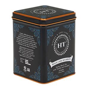 harney & sons black cask bourbon tea, 20 sachets of smoky black tea with light caramel flavors