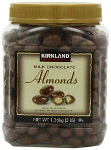 kirkland signature, milk chocolate almonds, (family bundle), 1.36 kg