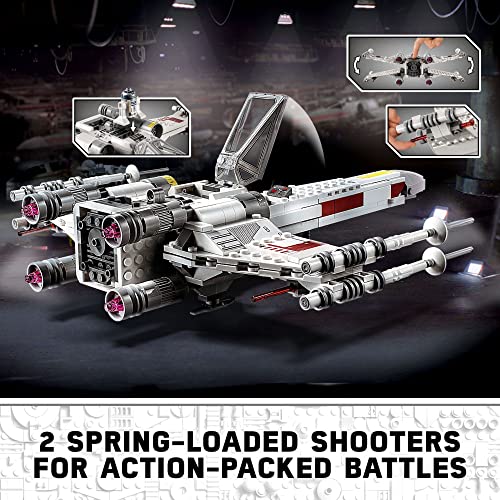 LEGO Star Wars Luke Skywalker's X-Wing Fighter 75301 Building Toy, Gifts for Kids, Boys & Girls with Princess Leia Minifigure and R2-D2 Droid Figure