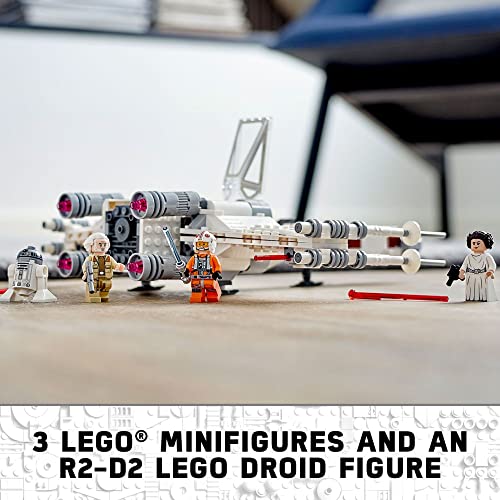 LEGO Star Wars Luke Skywalker's X-Wing Fighter 75301 Building Toy, Gifts for Kids, Boys & Girls with Princess Leia Minifigure and R2-D2 Droid Figure