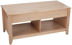 amazon basics lift-top storage coffee table, natural