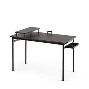 zinus tresa computer desk / workstation in espresso, small