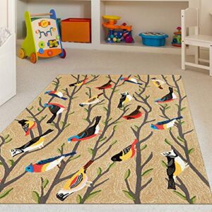 Liora Manne Frontporch Indoor/Outdoor Rug, 3 ft 6 in x 5 ft 6 in, Birds Multi