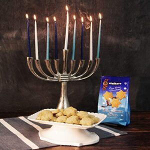 Walker's Shortbread Hanukkah Mini Festive Stars Holiday Cookies, Pure Butter Shortbread Cookies, 4.4 Oz Bag (Pack of 12)