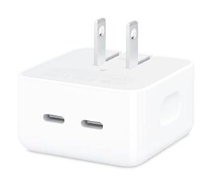 apple 35w dual usb-c port compact power adapter