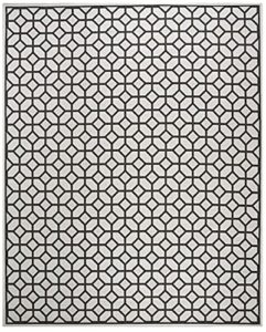 safavieh linden collection 8′ x 10′ light grey/charcoal lnd127a geometric indoor/ outdoor non-shedding easy scrubbing patio backyard porch deck mudroom area-rug