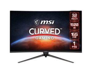 msi ag321cr, 32″ gaming monitor, 1920 x 1080 (fhd), va, 165hz, freesync premium, hdr ready hdmi, displayport, tilt, swivel, height adjustable,pivot