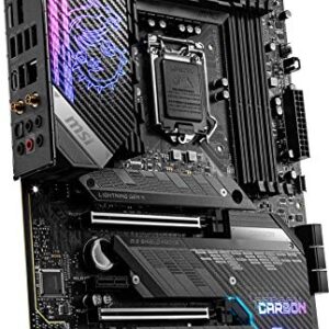 MSI MPG Z590 Gaming Carbon WiFi Gaming Motherboard (ATX, 11th/10th Gen Intel Core, LGA 1200 Socket, DDR4, PCIe 4, CFX, M.2 Slots, USB 3.2 Gen 2, Wi-Fi 6E, DP/HDMI, Mystic Light RGB)