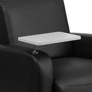 Flash Furniture Black LeatherSoft Guest Chair with Tablet Arm, Chrome Legs and Cup Holder