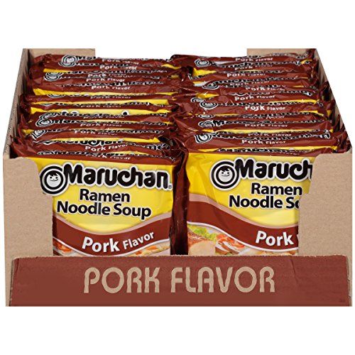 Maruchan Ramen Pork Flavor, 3.0 Oz(Pack of 24)