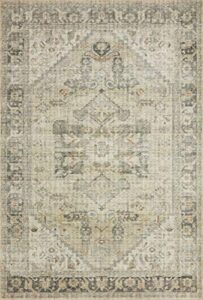 loloi ii skye collection sky-13 natural / sand, traditional 5′-0″ x 7′-6″ area rug