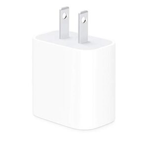 apple 20w usb-c power adapter – iphone charger with fast charging capability, type c wall charger