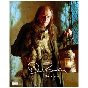 david bradley autographed harry potter argus filch and mrs. norris 8×10 photo