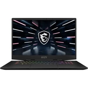 msi stealth gs77 17.3″ qhd 240hz ultra thin & light gaming laptop: intel core i9-12900h rtx 3070 ti 32gb ddr5 1tb nvme ssd, usb-type c, thunderbolt 4, cnc aluminum, win11 pro: core black 12uhs-084