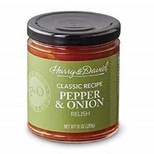 harry & davids classic recipe pepper and onion relish 1 jar 10oz/283g