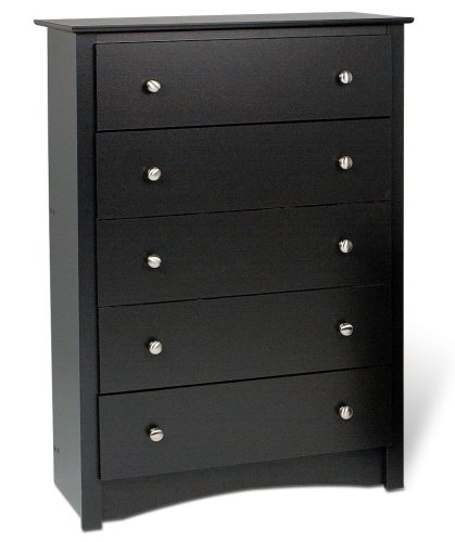 Black Sonoma 6 Drawer Dresser & Black Sonoma 5 Drawer Chest