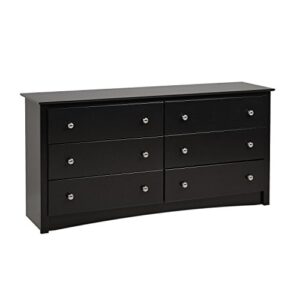 Black Sonoma 6 Drawer Dresser & Black Sonoma 5 Drawer Chest