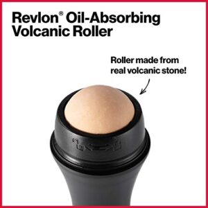 Face Roller by Revlon, Oily Skin Control for Face Makeup, Oil Absorbing, Volcanic Reusable Facial Skincare Tool for At-Home or On-the-Go Mini Massage