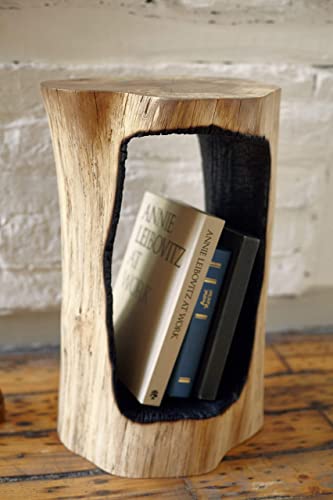 Space-Saving Coffee Log Side Table Made From Wood Available In Different Height Perfect Holiday Decor Or Boyfriend Gift