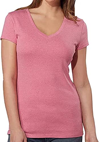 Kirkland Signature Womens V-Neck Tee Pink