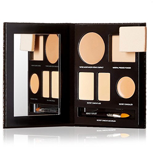 Laura Mercier The Flawless Face Book - # Sand (1x Creme Compact, 1x Pressed Powder w/sponge, 1x Secret Camouflage.) 5pcs