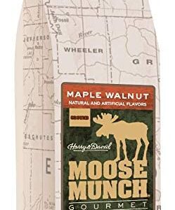 Moose Munch Gourmet Ground Coffee by Harry & David, 2/12 oz bags (Maple Walnut)