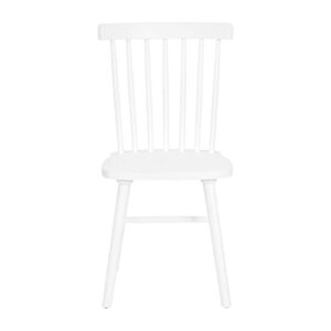 Flash Furniture Solid Wood Spindle Back Armless Kitchen or Dining Room Chairs-No Assembly Required, (Pack of 2), White Visit The Store