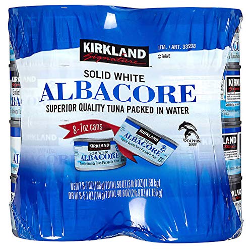 Kirkland Signature Solid White Albacore Tuna Cans - 8 Pack (7 ounce)